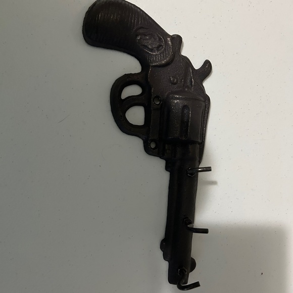 Wall Decor | Vintage Black Cast Iron Revolver Wall Hooks | Poshmark